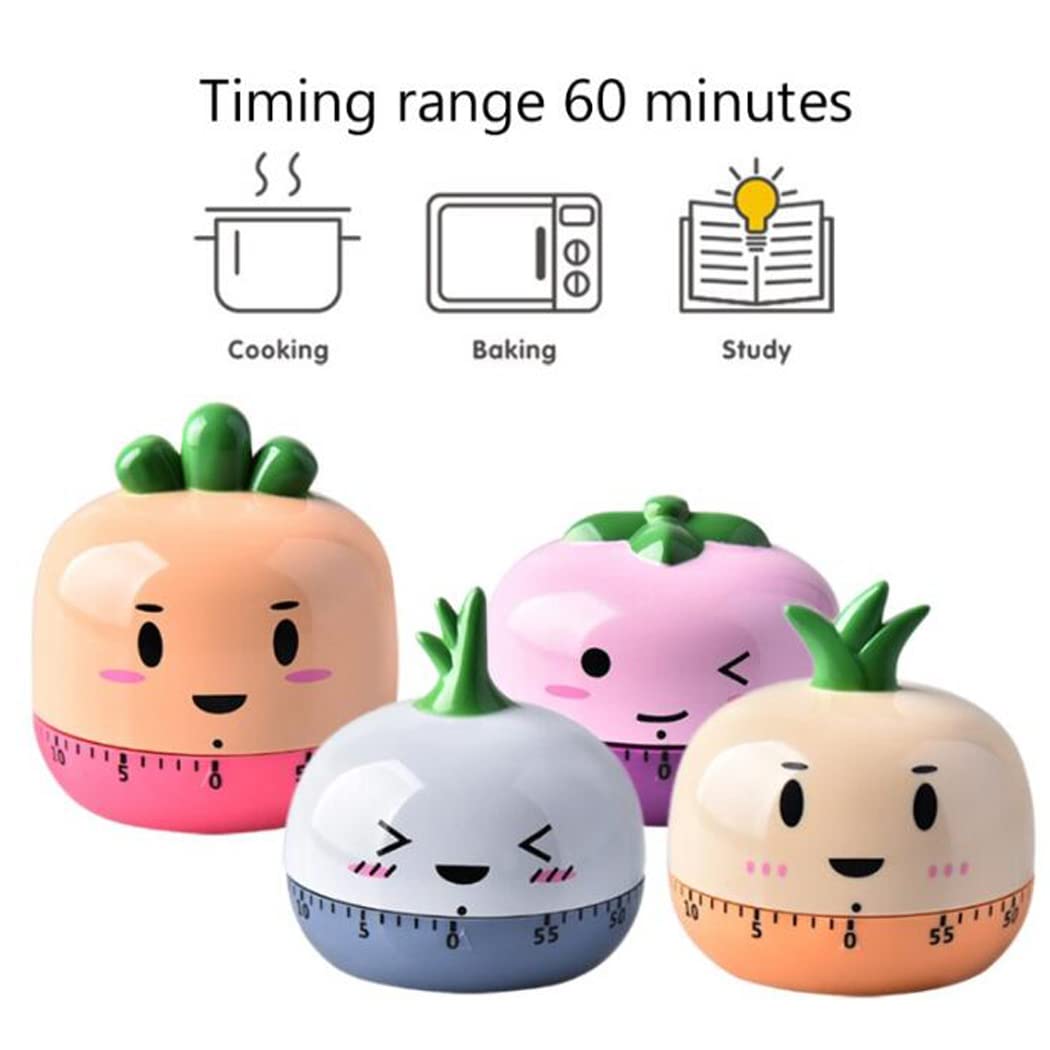 Hoshen Kitchen Food Cooking Mechanical Timer, Time Reminder, Manual Timer, Fruit and Vegetable Shape,Tomato