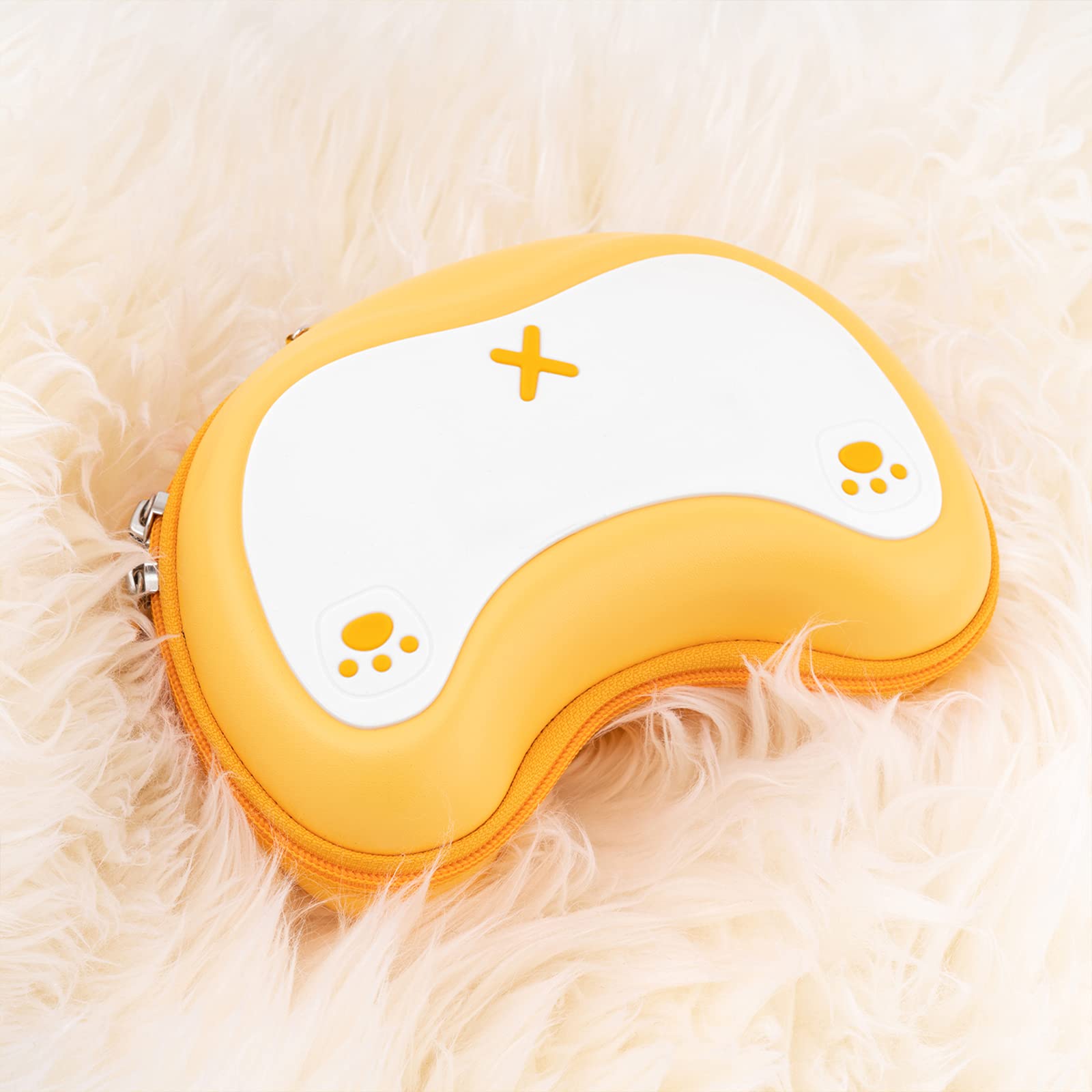 GeekShare Cute Corgi PS5 Gaming Controller Case-Controller Holder Hard Shell Travel Carrying Case for Playstation 5, PS4, NS Pro, Xbox with Room for Cable Cord and Accessories