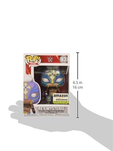 Funko POP WWE: Rey Mysterio, Glow in The Dark, Amazon Exclusive, Multicolor, (58784)