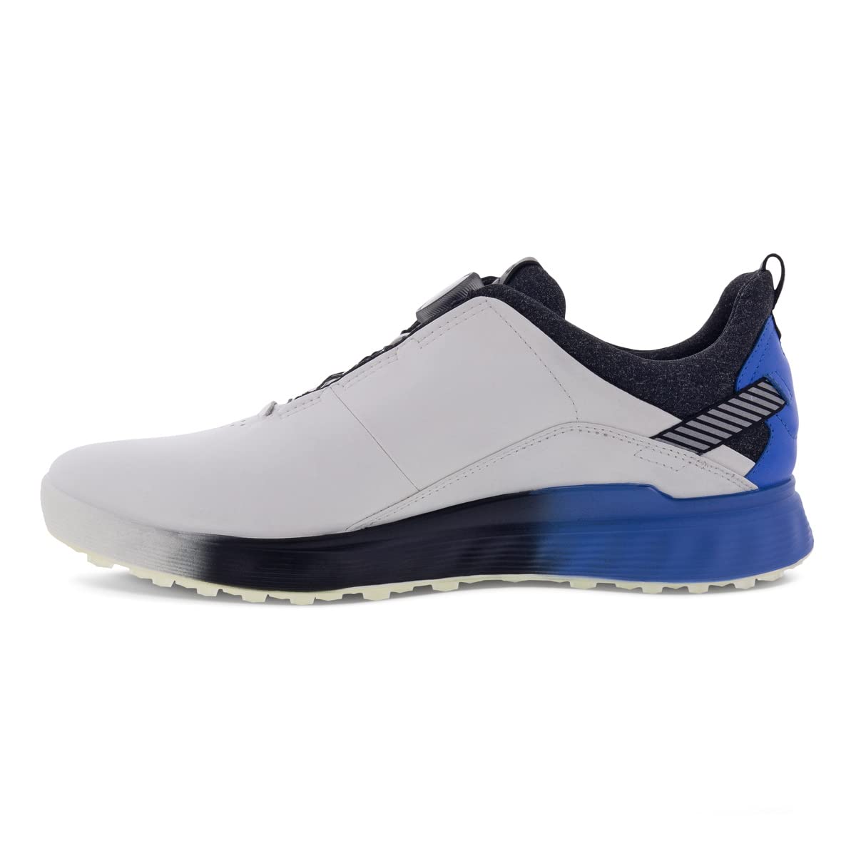 ECCO Men's S-Three BOA Gore-TEX Waterproof Hybrid Golf Shoe, White/Regatta, 6-6.5