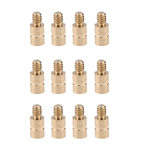 Dovewill Durable 12 Pieces 25 Grain or 50 Grain Weight Screw Arrow Point Inserts for Archery Hunting Gold - 25 Grains