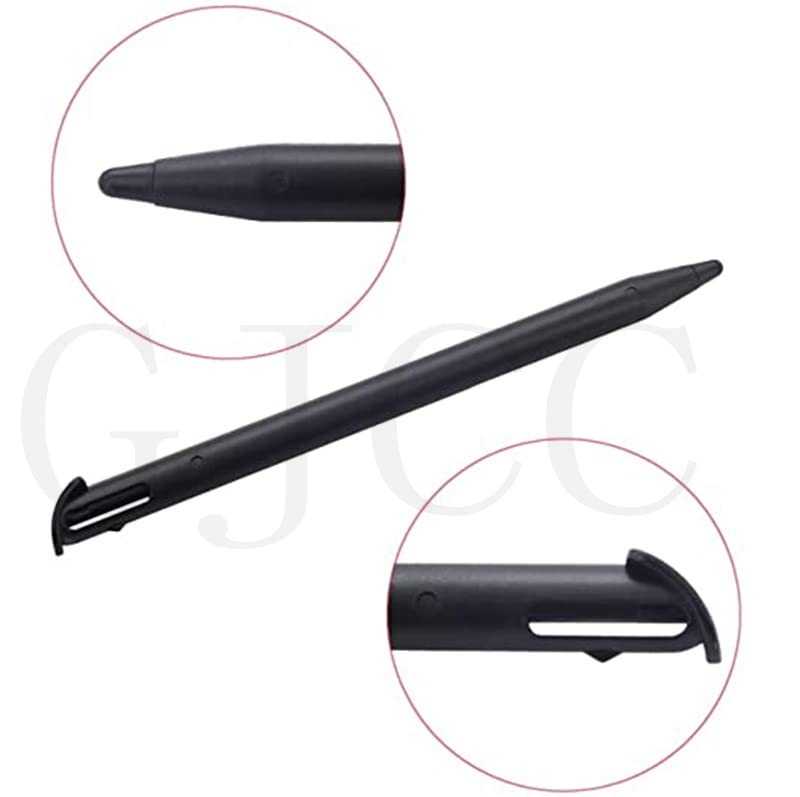 GJCC 5Pcs 3dsxl Stylus Pens Game Accessory for New 3DS XL 2015 High Accuracy Sensitive Plastic Slot Pen Set Replacement Touch Screen ( Black ) for Nintendo Compatible Nin-tendo playstable Computer