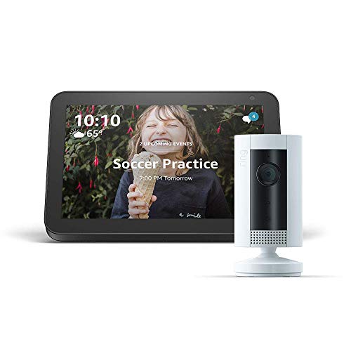Echo Show 8 (Charcoal) with Ring Indoor Cam (1st Gen)