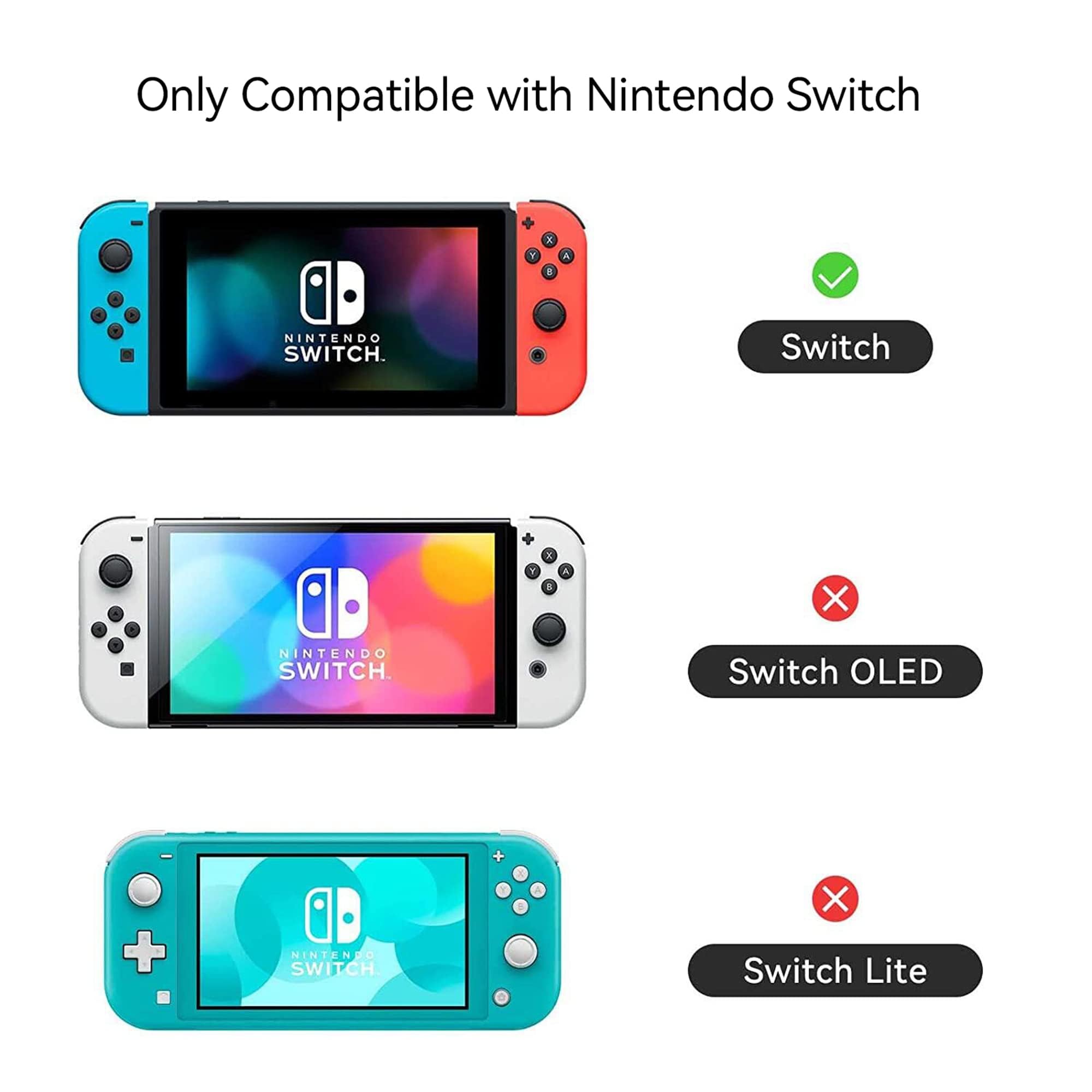GeekShare Protective Case for Switch, Slim Cover Case Compatible with Nintendo Switch and Joy-Con - Shock-Absorption and Anti-Scratch (Land of Mystery) [Video Game]