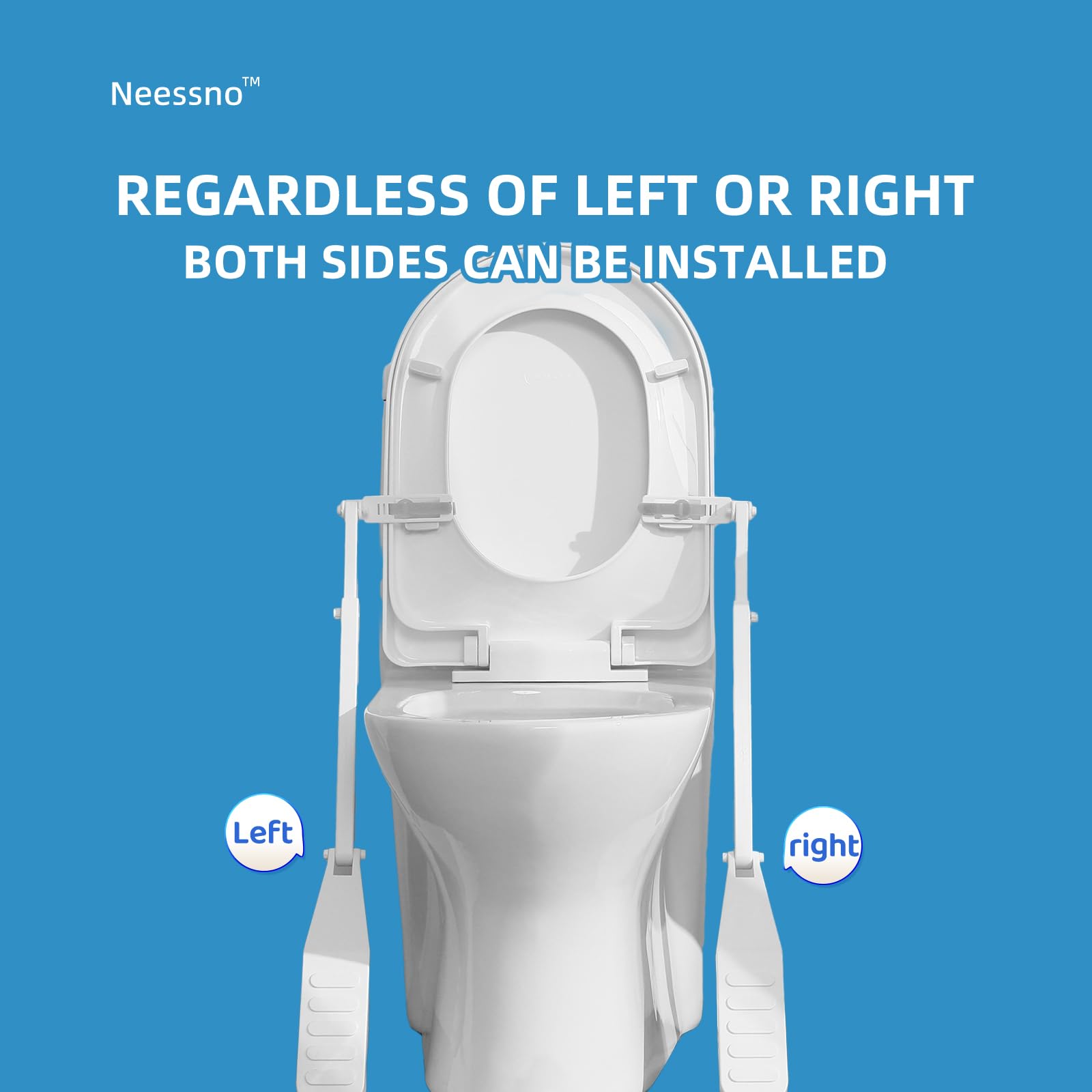 Neessno Toilet Seat Lifter Foot Pedal, Touch Free Toilet Seat Lift,Prevent Dirty Hands Easy Application, and Strong Double-Sided Waterproof Adhesive