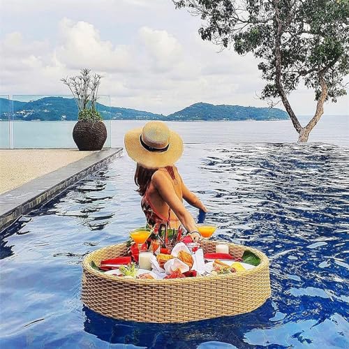Floating Tray Floating Pool Tray Durable Foam UV Resistant, Floating Pool Tray For Swimming Pool Or Beach Party Float Lounge