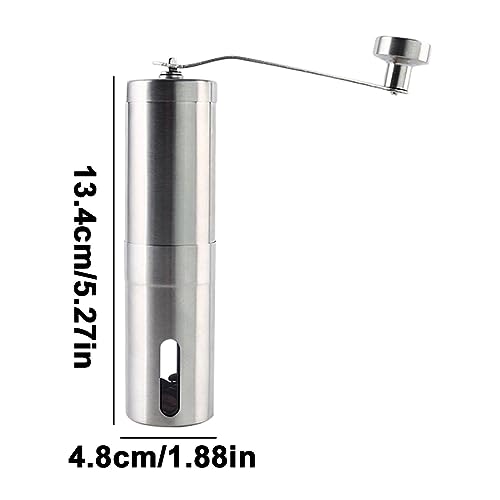 Manual Coffee Grinder, Manual Coffee Grinder with Ceramic Core, 250g Tailor Manual Coffee Grinder with Detachable Design, Detachable Hand Crank Coffee Grinder, with Ceramic Burr for Coffee Beans