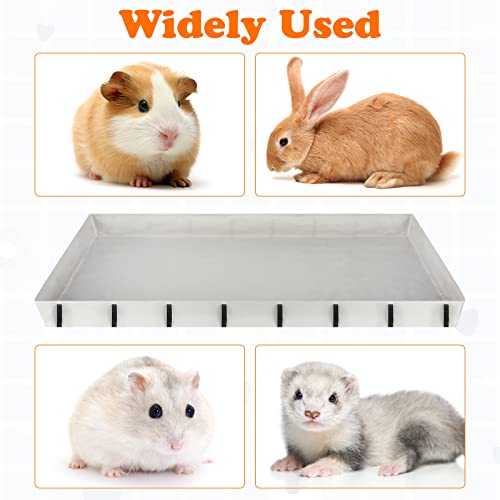Lonepetu Waterproof Guinea Pig Cage Tarp Bottom for C & C Grids Habitat, 56β*27β Washable Guinea Pig Cage Liner Base for Rabbits Hamsters Hedgehogs Ferrets Small Pets (No Cage)