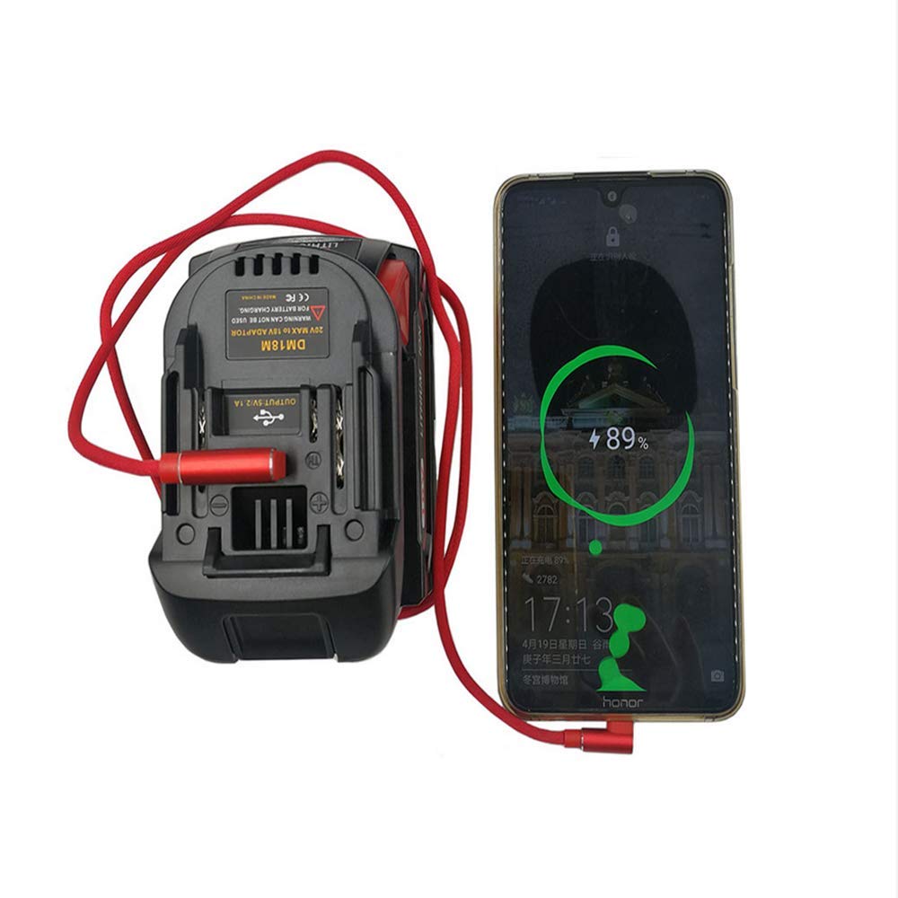 DM18M Battery Adapter for Milwaukee to Makita Battery, for Milwaukee 18V for Dewalt 20V Battery Convert to for Makita 18V Battery