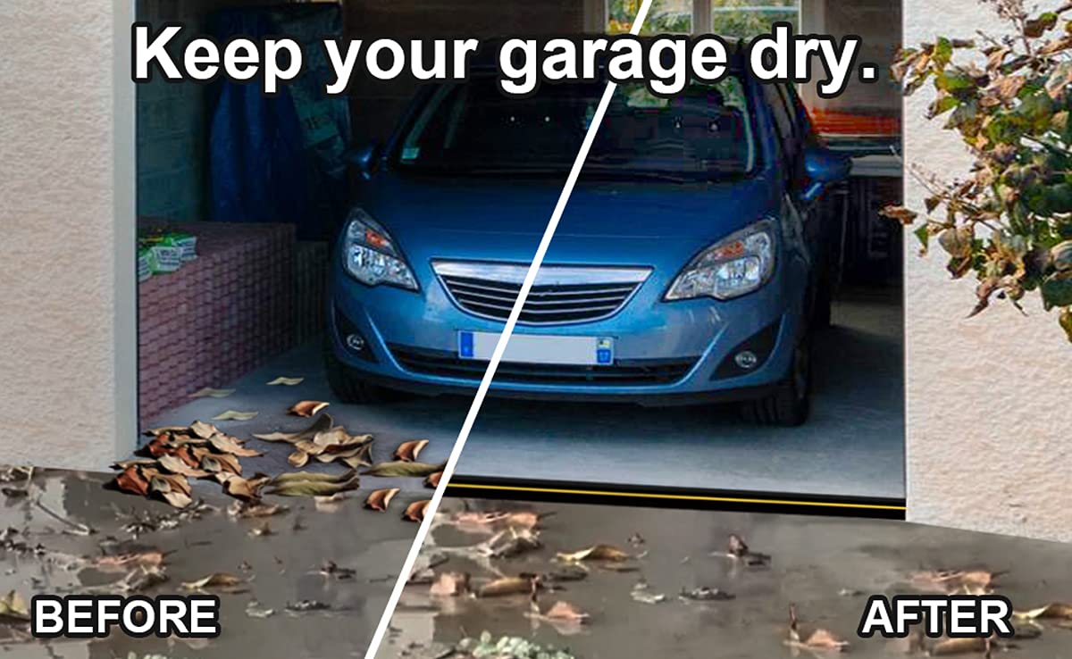Eapele 20ft Garage Door Threshold Seal Weatherproof Easy Cut Replacement Strip