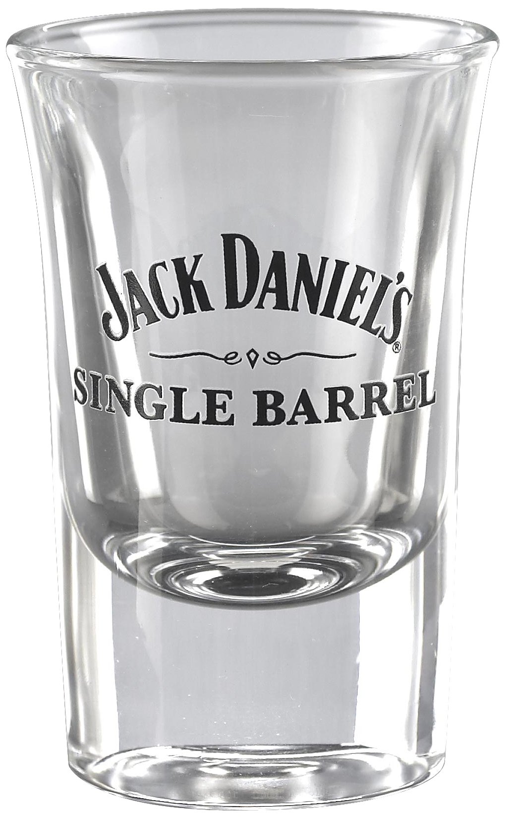 Jack Daniel's Licensed Barware Single Barrel Shot Glass, 1 oz, Clear