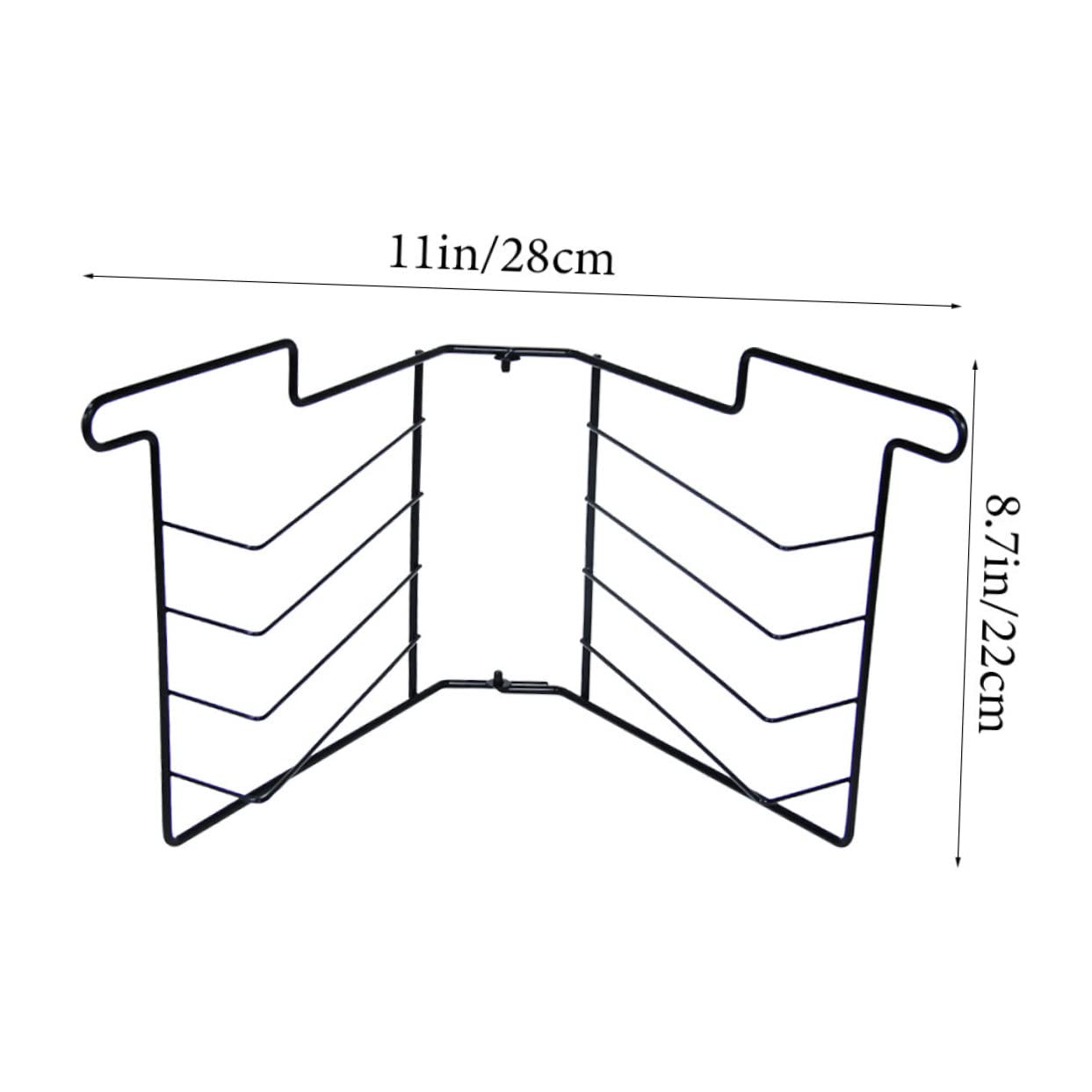 EXQUIMEUBLE pizza tray riser rack cooling rack roasting pan food platter stand metal tabletop pizza tray stand dish display stand metal dish rack pizza pan holder iron multi-layer metal plate