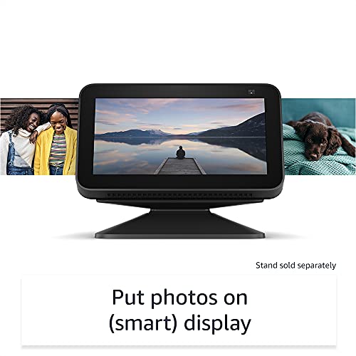 Echo Show 5 (2nd Gen, 2021 release) - Deep Sea Blue bundle with Blink Mini