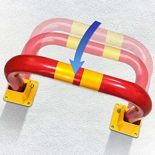 Parking Barrier Parking Lock Double Bar Gantry Parking Lock Garage Space Lock Thicken Anti-Collision Parking Space Lock Manualarchoutdoor(60 * 33cm)