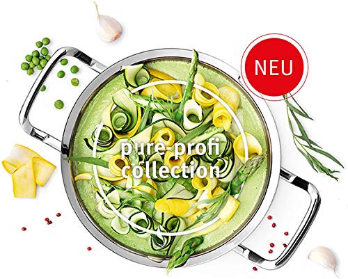 Fissler Pure-Profi Collection Stainless Steel Dutch Oven with Lid, 4.9 Quart