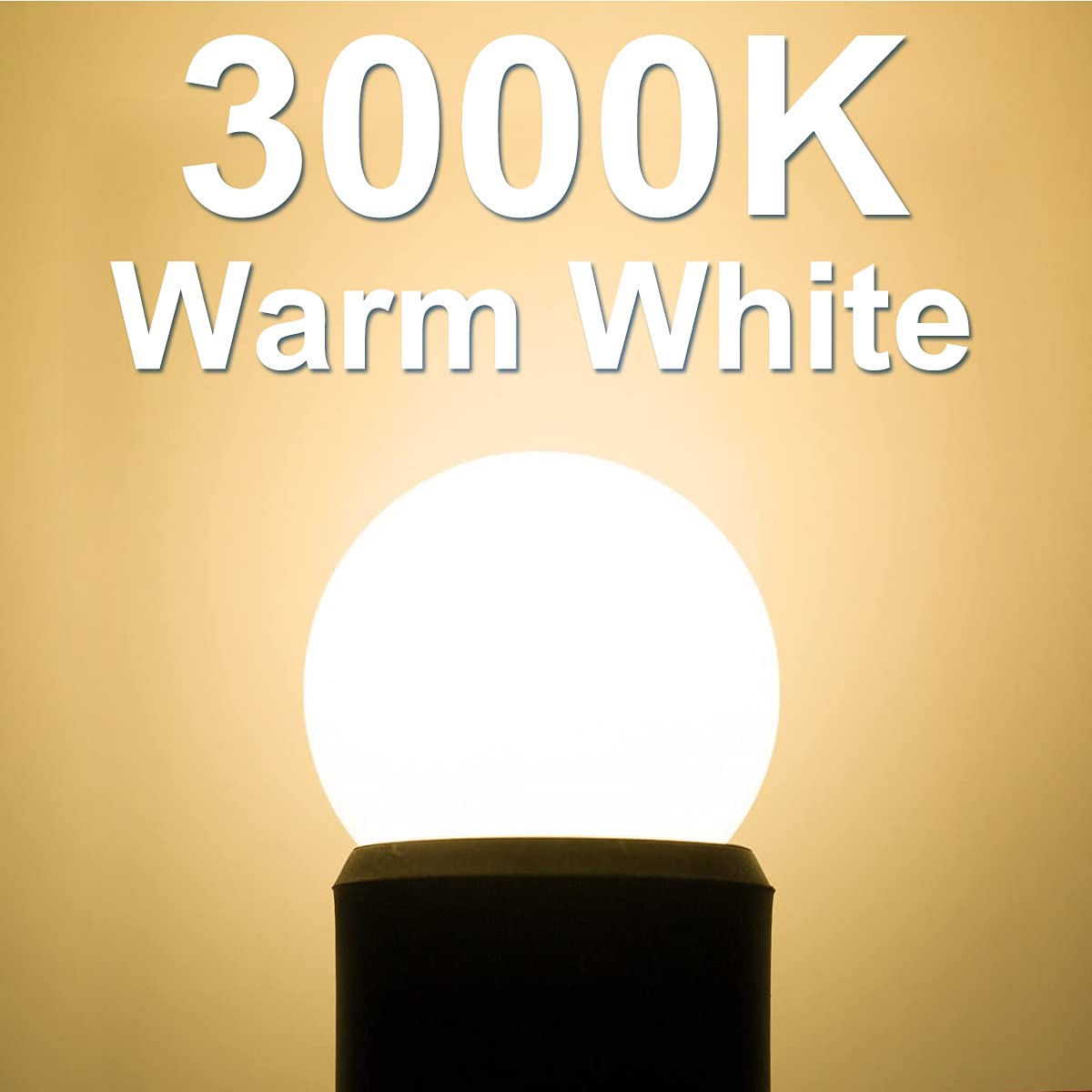 ProCrus E26 LED Light Bulb,G14 1W,1 Watt Small Night Light Bulbs,3000K Soft White,80LM,10W Equivalent,for Bedroom, Ceiling Fan, Table Lamp, Kitchen, Pendant Fixtures,Vanity,120V,Not Dimmable,6 Pack