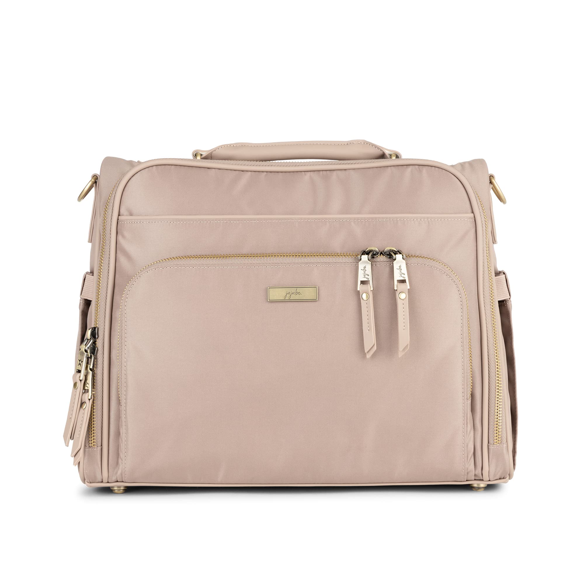 JuJuBe | Eco BFF Baby Diaper Bag Backpack - Convertible Messenger Bag Travel Backpack for Women - Made from Recycled Materials | Truffle