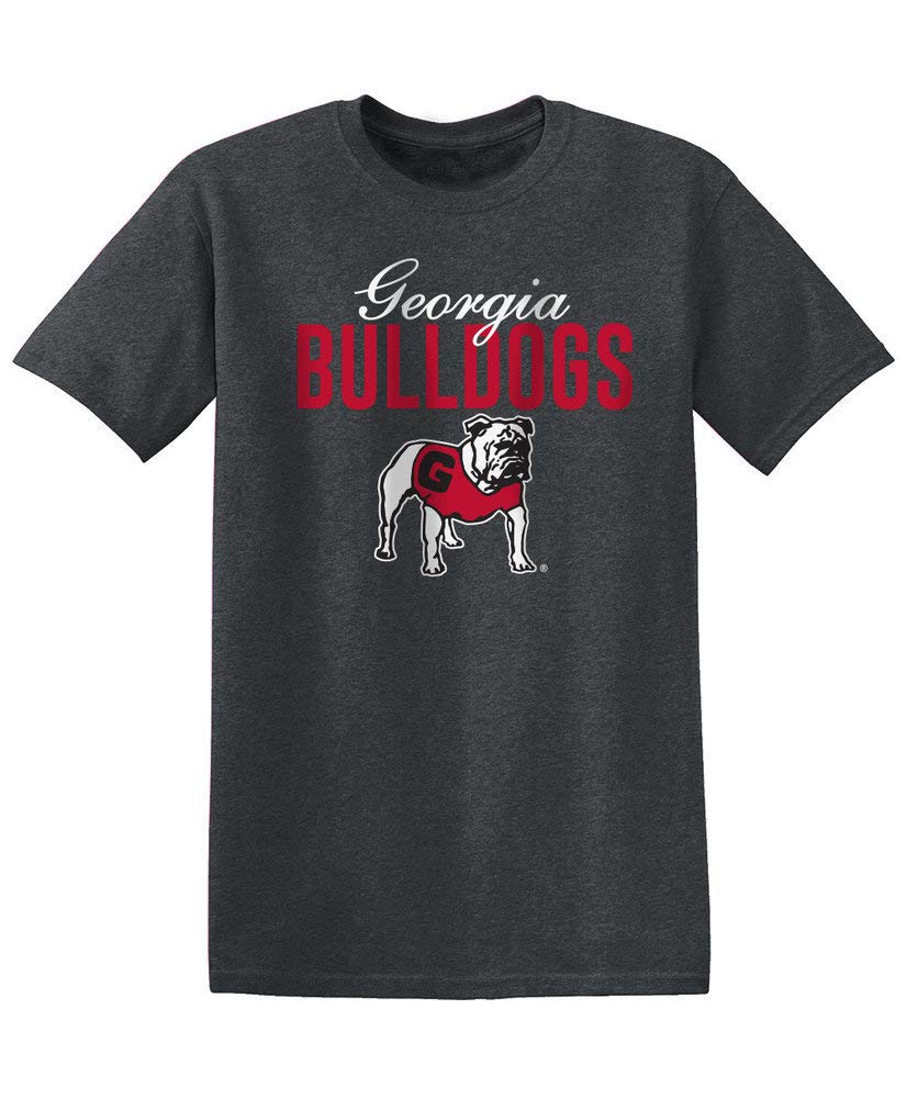 Elite Fan Shop Georgia Bulldogs Tshirt Varsity Charcoal Dawgs - XXL
