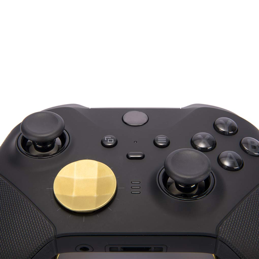 Elite Series 2 Controller Accessories, Metal Thumbsticks Replacement Parts for Xbox One Elite Series 2 Controller Model 1797, Metal Mod Swap Joysticks, Paddles, D-Pads, Adjustment Tool(Gold)