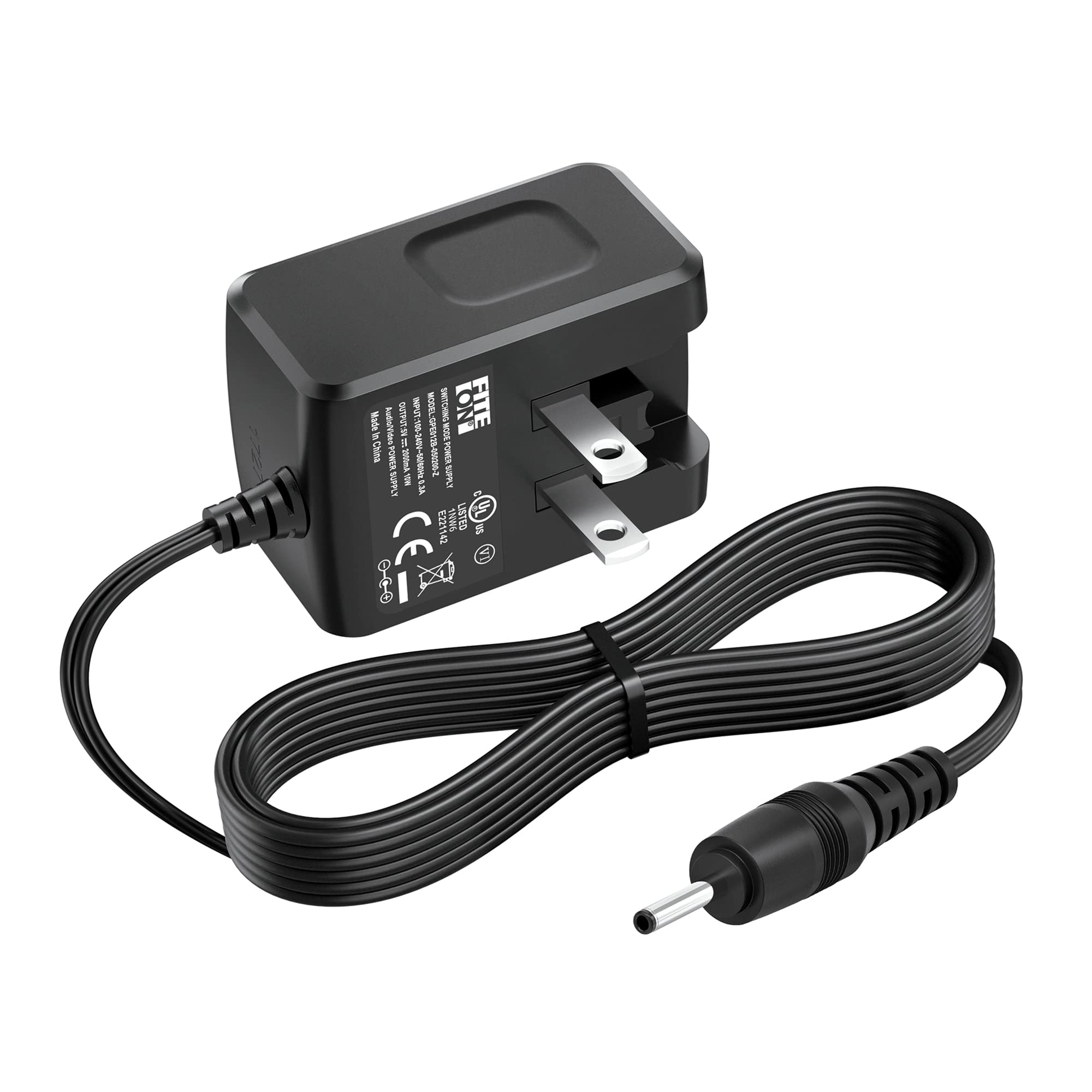 FITE ON UL Listed 5V AC Adapter Replacement for Worx WX081L 4V ZipSnip Electric Scissors Cutting Tools; Worx WX255 WX255.1 SD Slide Driver 4V Drill Screwdriver Battery Charger