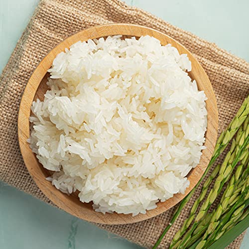 PANWA Sticky Rice Cooking Set Aluminum Cook Pot Standard Diameter (22 cm), Thai Bamboo Village Vintage Steamer Basket 9 Inch Diameter with 24ββ Round Reusable Cheesecloth and Wicker Lid