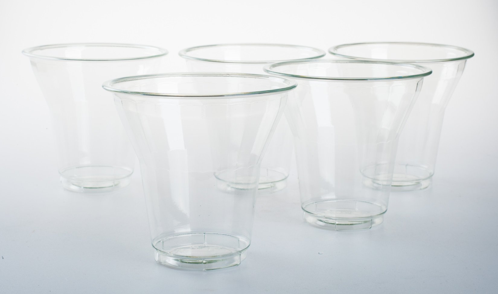 Golden Apple, 9 oz-30ct Clear Plastic Sundae Cups no lids. Disposable Dessert Bowls, Frozen Dessert