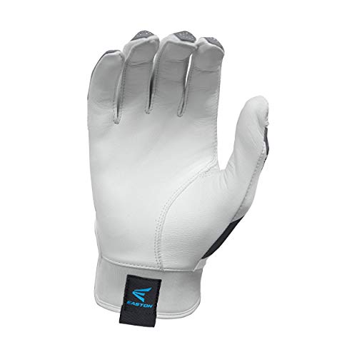 Easton | GHOST Fastpitch Softball Batting Gloves | Adult Small | White/Gold