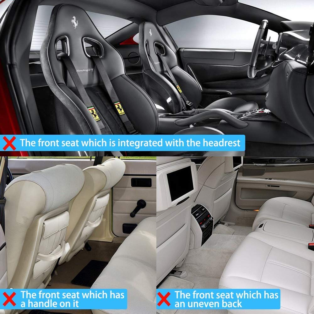 Dotala Kick Mats with Car Back seat Organizer,XL Storage Pocket - 2 Pack with Clear 11"Tablet Holder - Premium XL Protector for Kids Toy Bottle Drink Vehicles Travel (black)