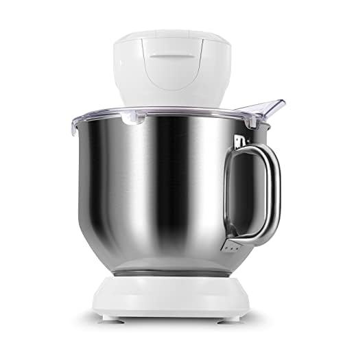 Electric Stand Mixer, 9.5 QT LCD Display Electric Food Mixer, Portable Tilt-Head Kitchen Mixer with Flat Beater, Dough Hook, Whisk for Baking