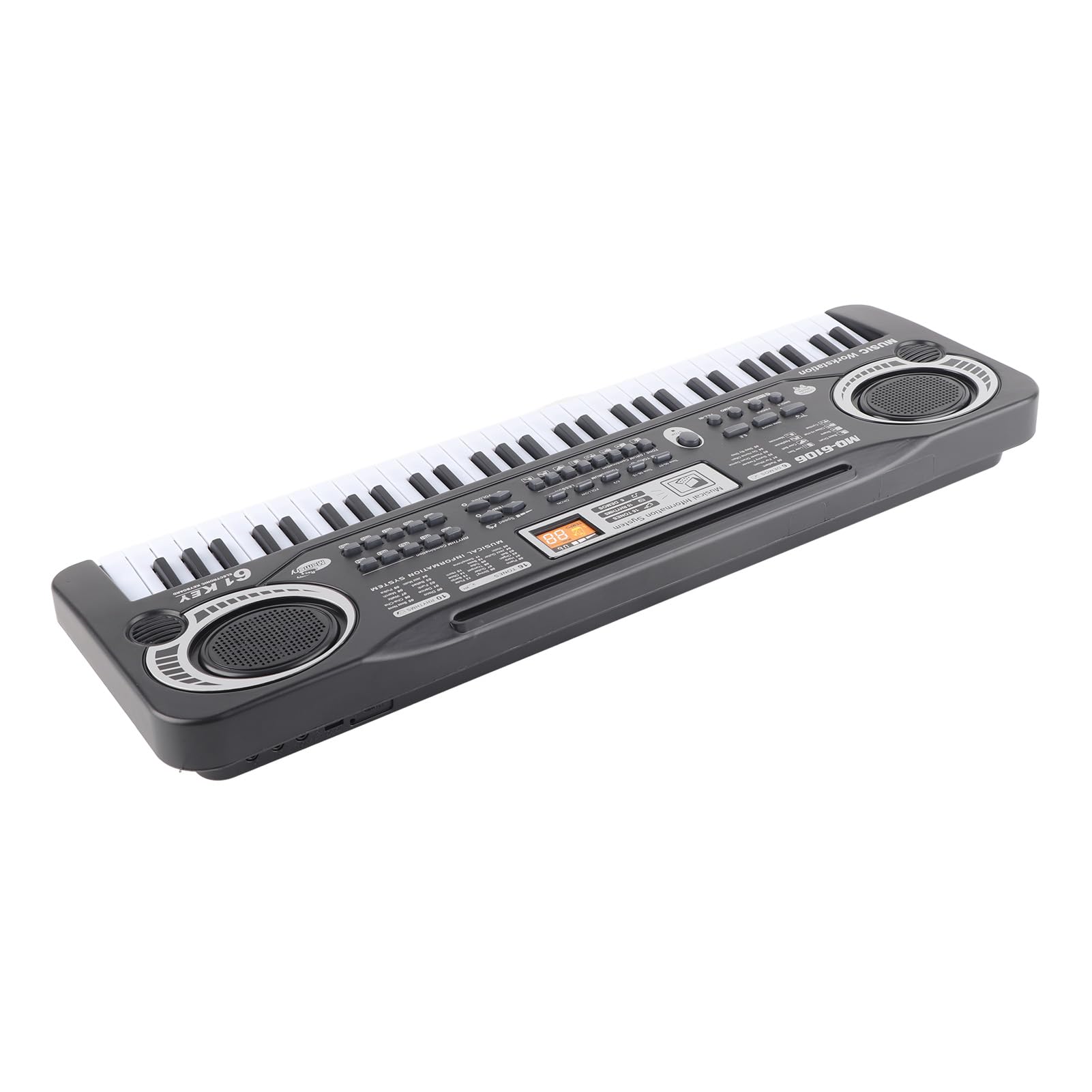 Electronic Keyboard Piano, Portable 61-Key Electric Digital Piano With Microphone, USB Cable, US Plug Charger Piano Keyboard
