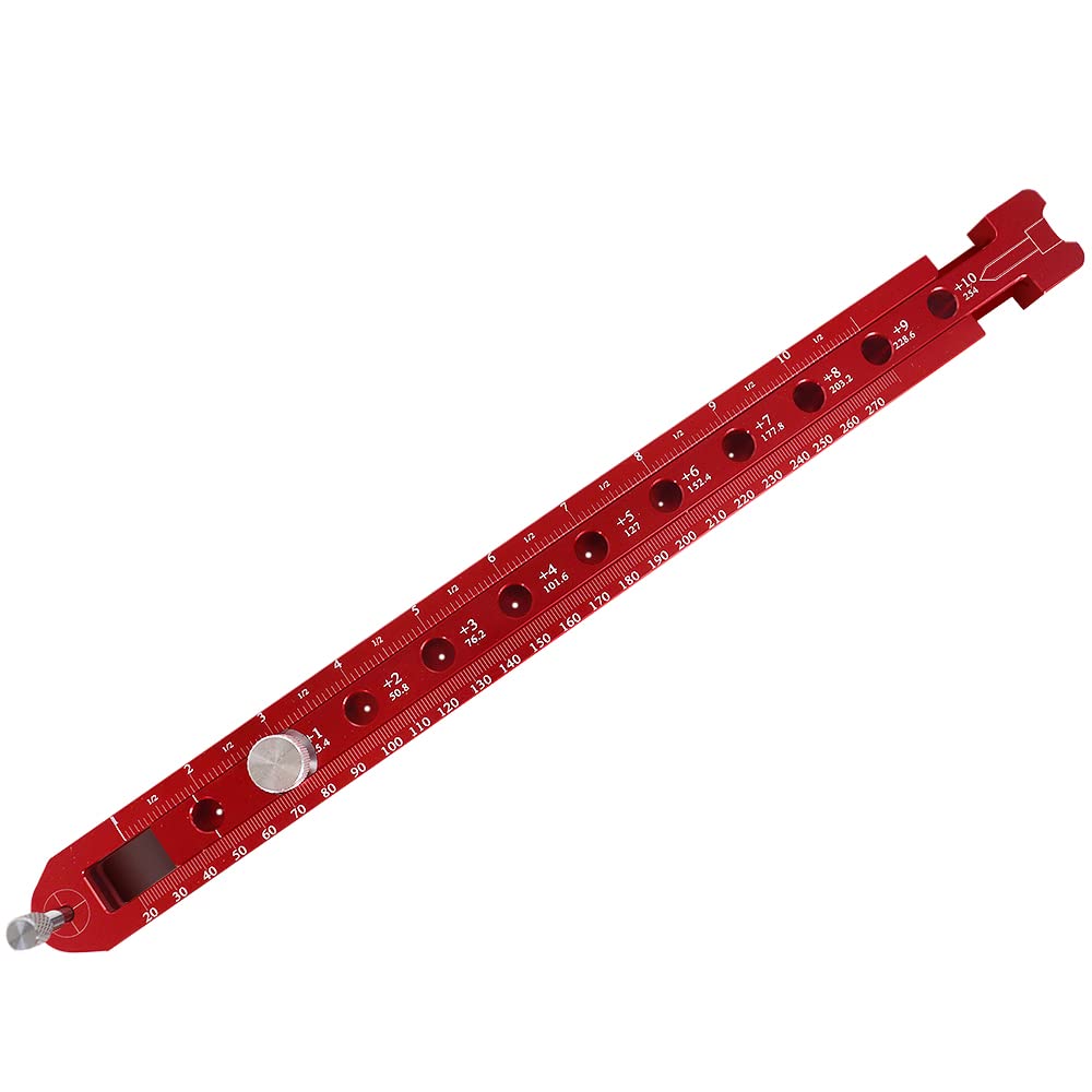 Fixed-point Marking Gauge Woodworking Compass Scribe Metric/British Adjustable Drawing Circle Ruler Precision Drawing Supplies Measurement Tools