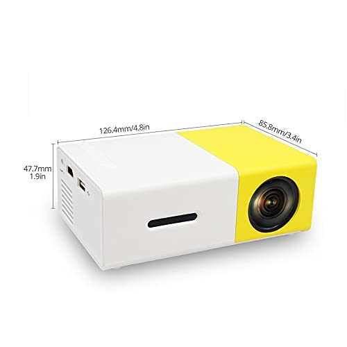 DOUBAO Portable LED Mini Projector Home Theater Game Video Player SD Compatible USB Speaker YG-300 Child Beamer
