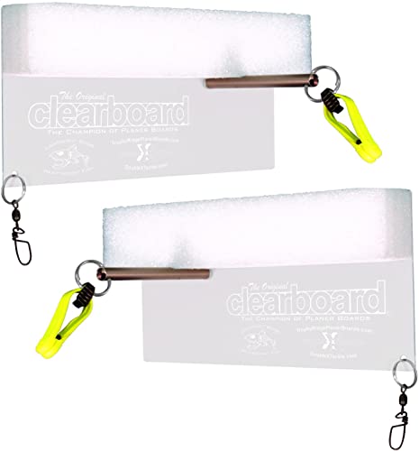 Double X Tackle OCB-9 Planer Board 4.5"X9" 2pk Box Clear, OS