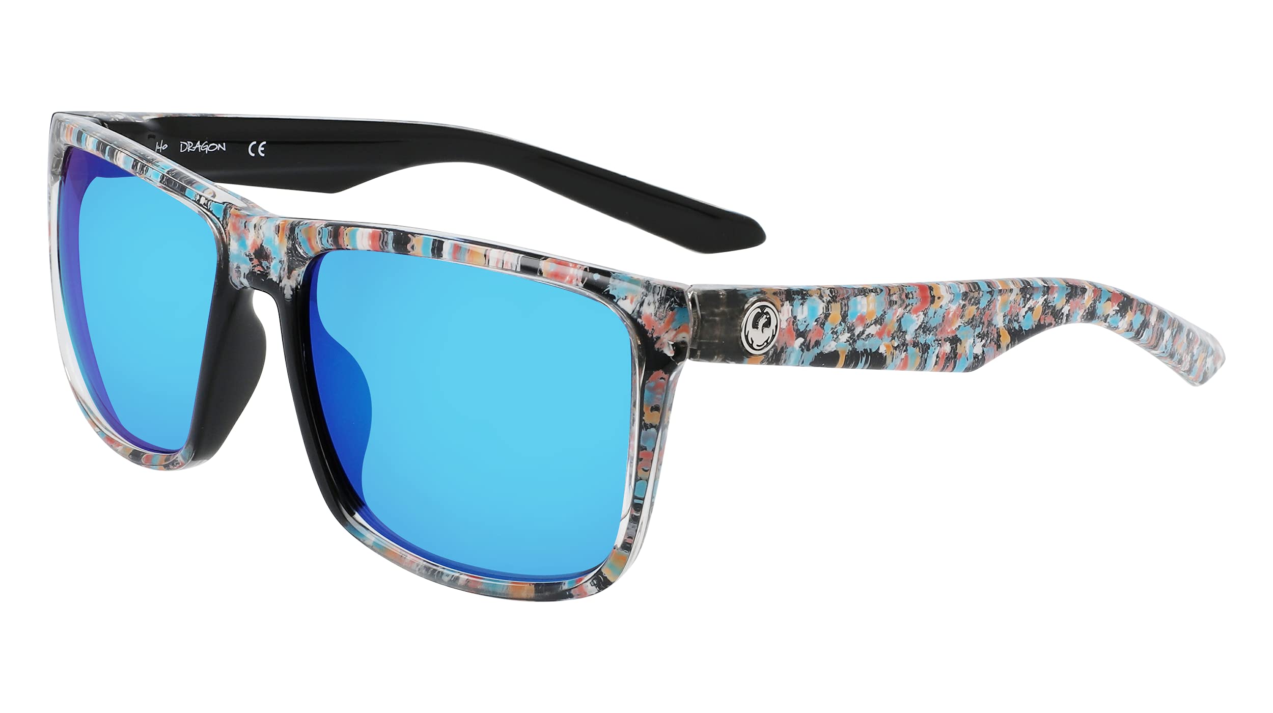 Dragon Meridien Sunglasses - Matte Black H2O Frame | Ll Blue Ion Polar Lens