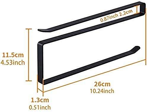 Kitchen Paper Roll Holder Paper Towel Rack Dining Table Kitchen Paper Roll Holder Vertical Paper Towel Storage Rack ( Color : Black )