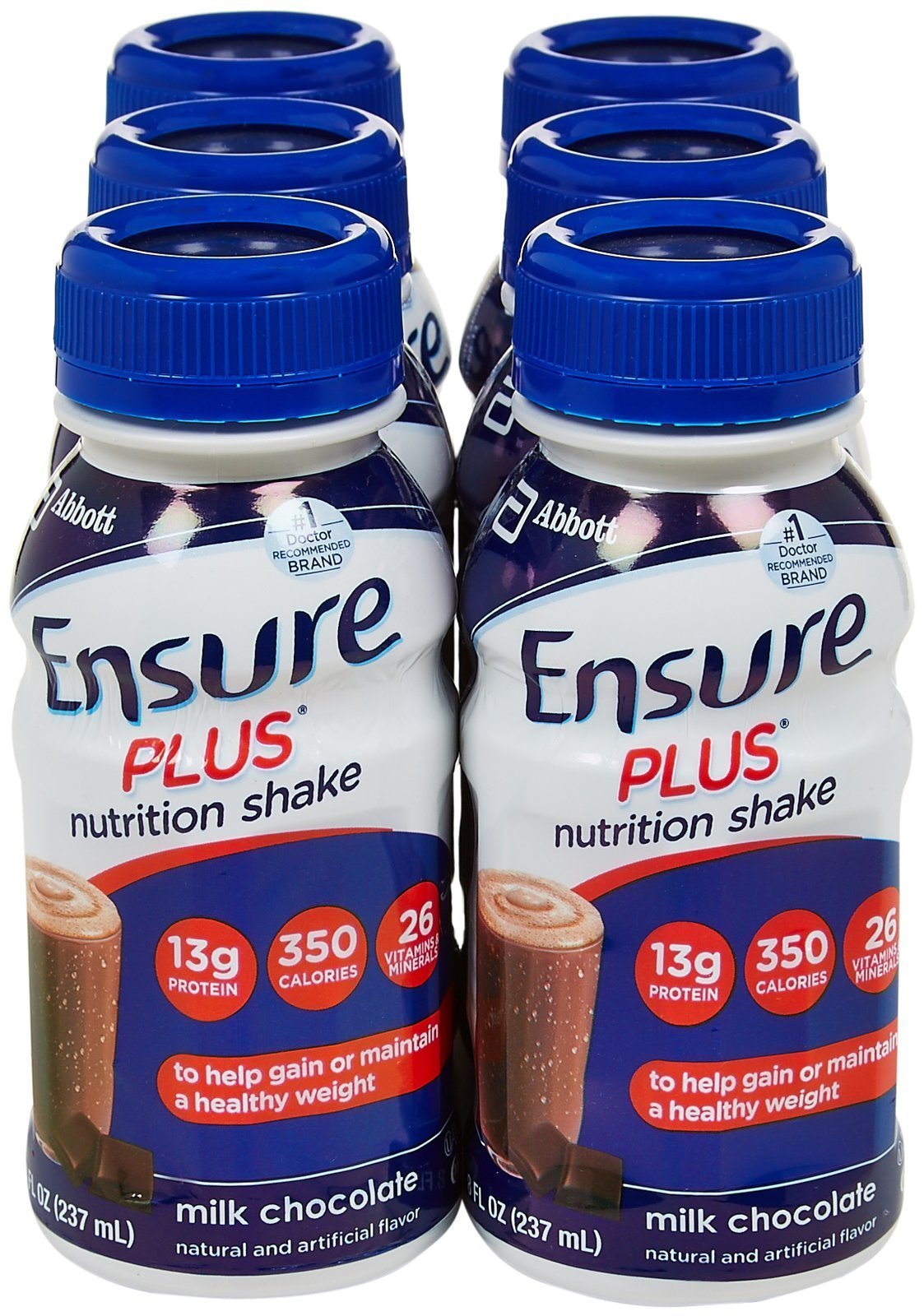 Ensure Plus Nutrition Shake Bottles - Milk Chocolate - 8 oz - 6 pk