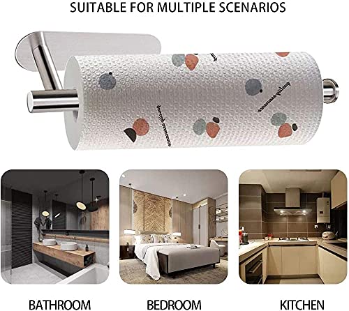 Kitchen Paper Roll Holder Paper Towel Rack Dining Table Kitchen Paper Roll Holder Vertical Paper Towel Storage Rack(2 Pcs)