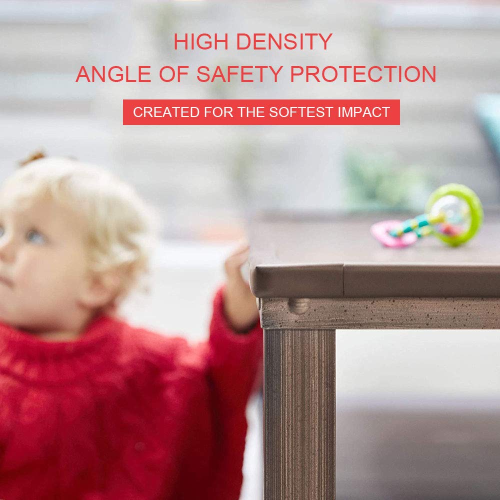 Edge Safety Corner Guards,Table Proofing Foam for Baby Safety, 16 ft Edge with 8 pcs Corner Cushions