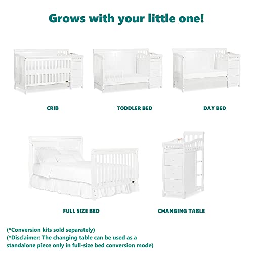Dream On Me 5 in 1 Brody Convertible Crib with Changer