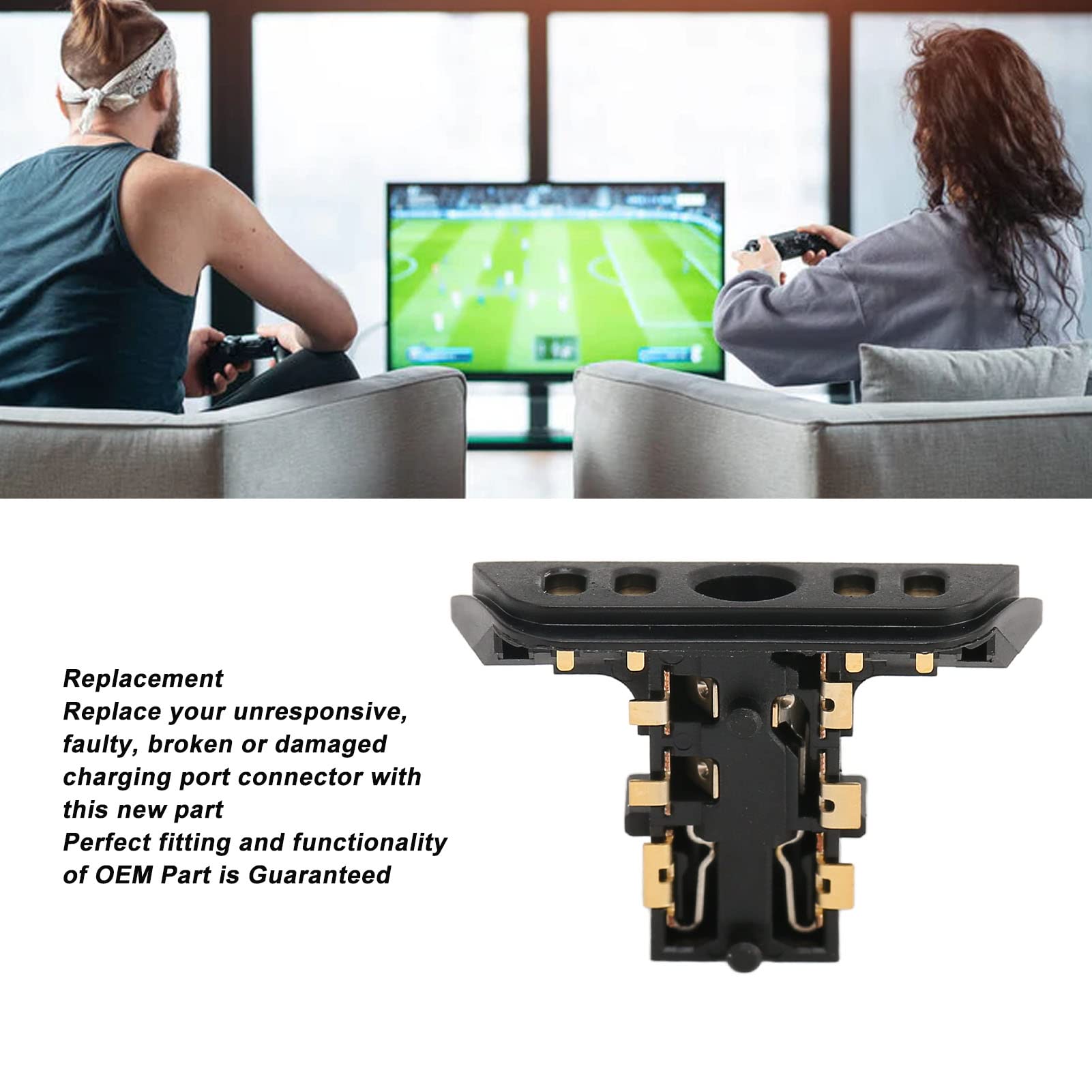 Headphone Port, Perfect Fitting Replacement Install and Use Lightweight Headphone Jack with Storage Box for Game Console