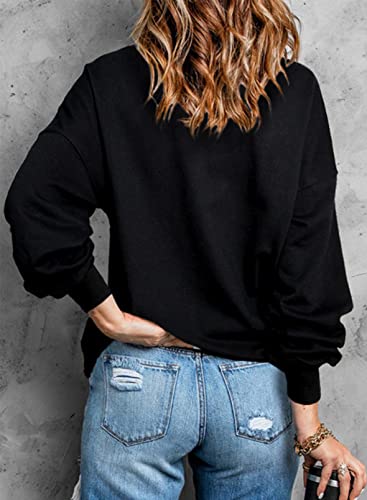 Dokotoo Womens Plus Size USA Flags Basic Oversized Crewneck Long Tunic Sweatshirts Long Sleeve Comfy Cozy Fleece Pullover 2023 Fall Clothes Tops Casual Loose Graphic Tees Shirts Royal Black M