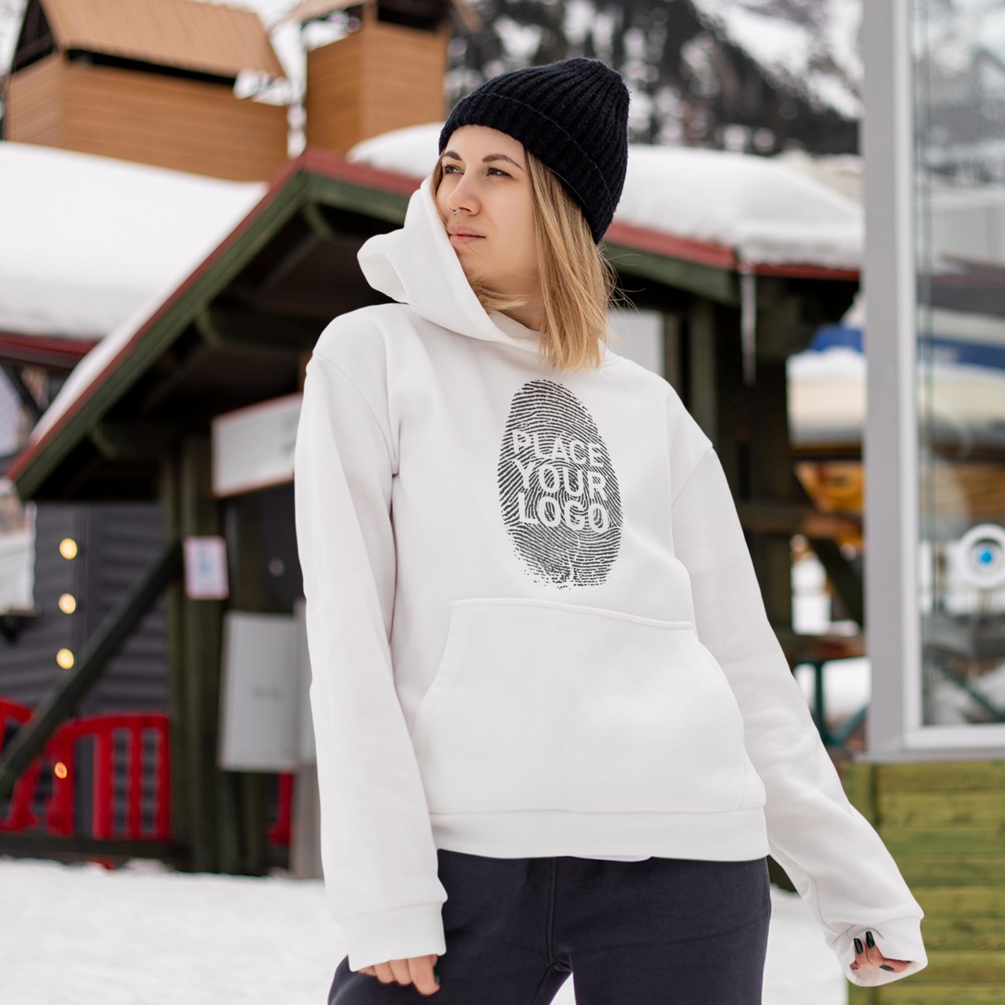 Dwujlioj Custom Hoodie Design Your Own for Men&Women,Personalized Hoodie Customized Sweatshirts Add Your Own Photo/Text,DIY Print Hooded Front & Back(Grey/Large)