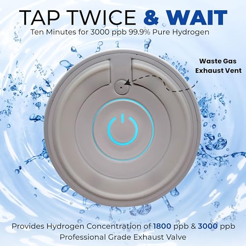 ionBottlesĀ® - Pro Model Rechargeable Portable Glass Hydrogen Water Generator Bottle up to 3000 PPB with PEM and SPE Technology Balanced Perfectly Balanced pH Water Ionizer