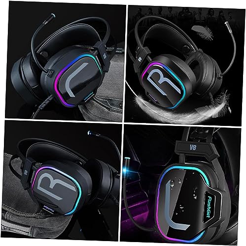PATINS Wireless Gaming Headset Headset Headset Wired Noise Cancelling Headphones Black Headphones Cord Headphones Laptop Headphone Single Sided Computer Headphone Earbuds Light