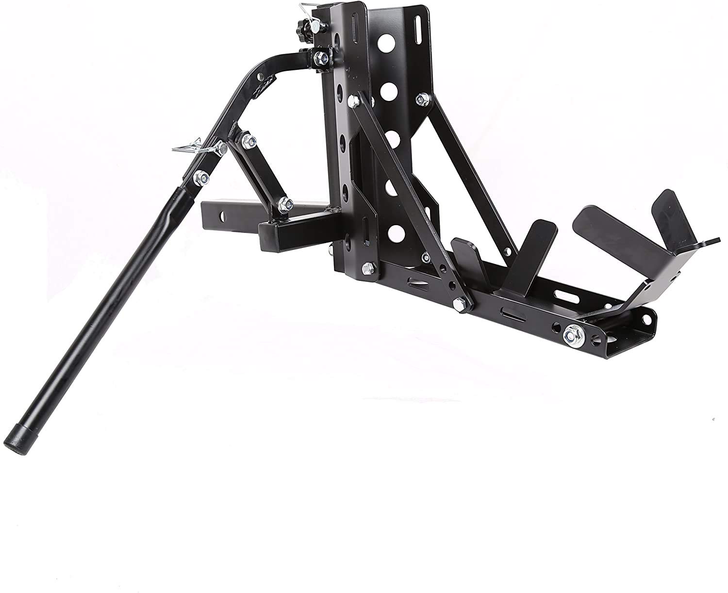 ECOTRIC 800LBS Motorcycle Trailer Hitch Scooter Hauler Mount Rack 2" Motorcycle Tow Carrier Receiver Heavy Duty Steel