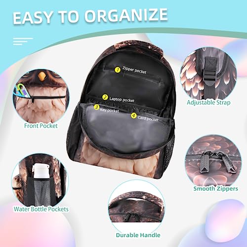 Owl Backpack for Boys Girls large 17-inch Laptop Travel Laptop Daypack School Bag with Multiple Pockets