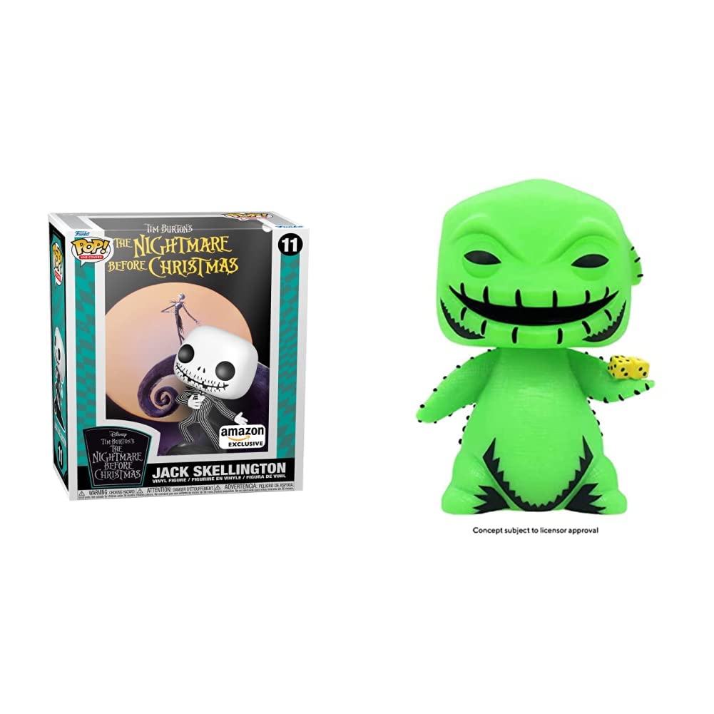 Funko Pop! VHS Cover: Disney - The Nightmare Before Christmas (Amazon Exclusive), Multicolor, 63271 & Pop! Disney: The Nightmare Before Christmas - Oogie (Blacklight)