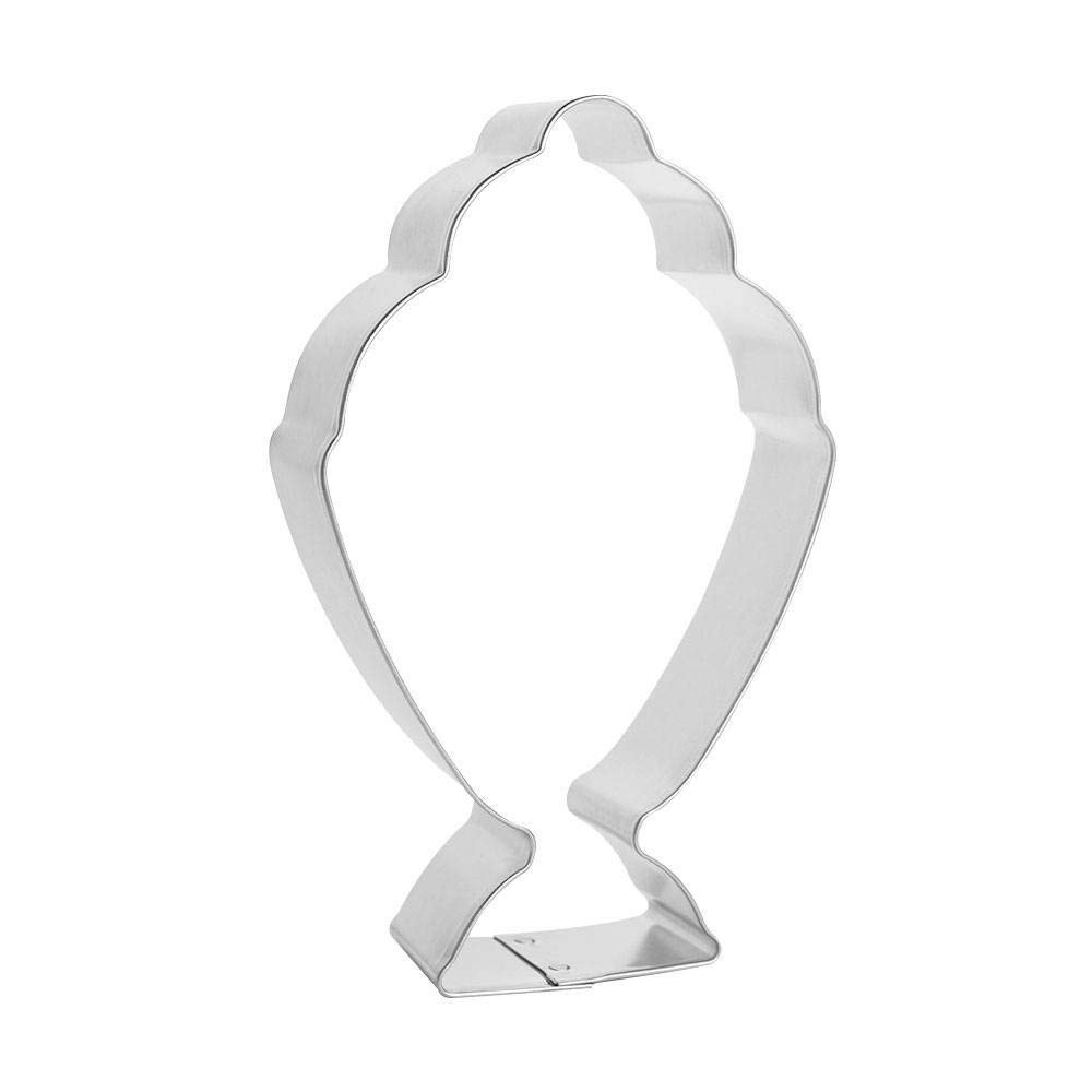 Ice Cream Sundae Cookie Cutter 5 Inch - Made in the USA β Foose Cookie Cutters Tin Plated Steel Ice Cream Sundae Cookie Mold