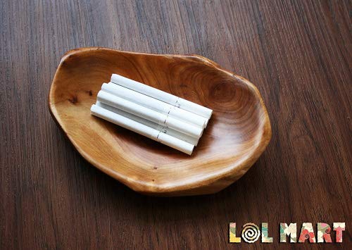 HIZBO MART Root Wood Serving Dish, Vintage Wooden ring dish, appetizer display, Hand Carved Artworks(The length 7~11inch)