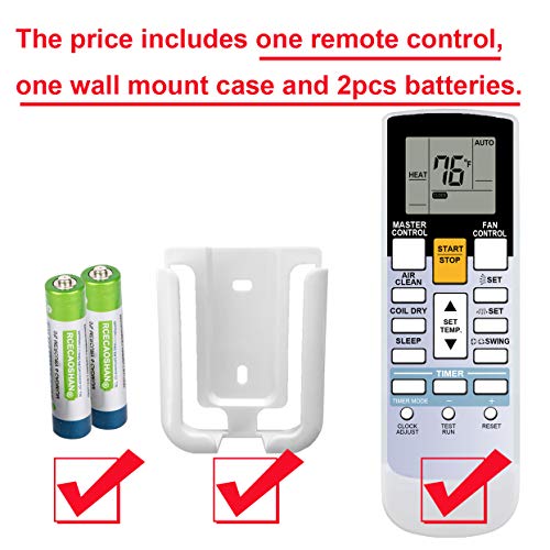 RCECAOSHAN Replacement for Fujitsu Air Conditioner Remote Control Ar-Rah2u Ar-Rah1u Ar-Rae2u Ar-Rae1u Ar-Ry3 Ar-Ry4 Ar-Ry5 Ar-Ry6 Ar-Ry7 Ar-Ry10 Ar-Ry11 Ar-Ry12 Ar-Ry14 Ar-Ry15 Ar-Ry16 Ar-Ry17 Ar-Ry19